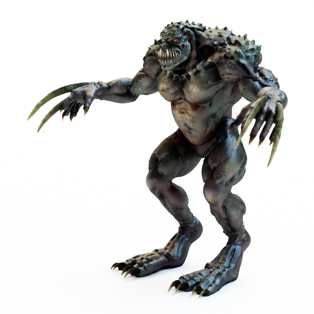 Green Wolverine Monster 3D Model - TurboSquid 1214197