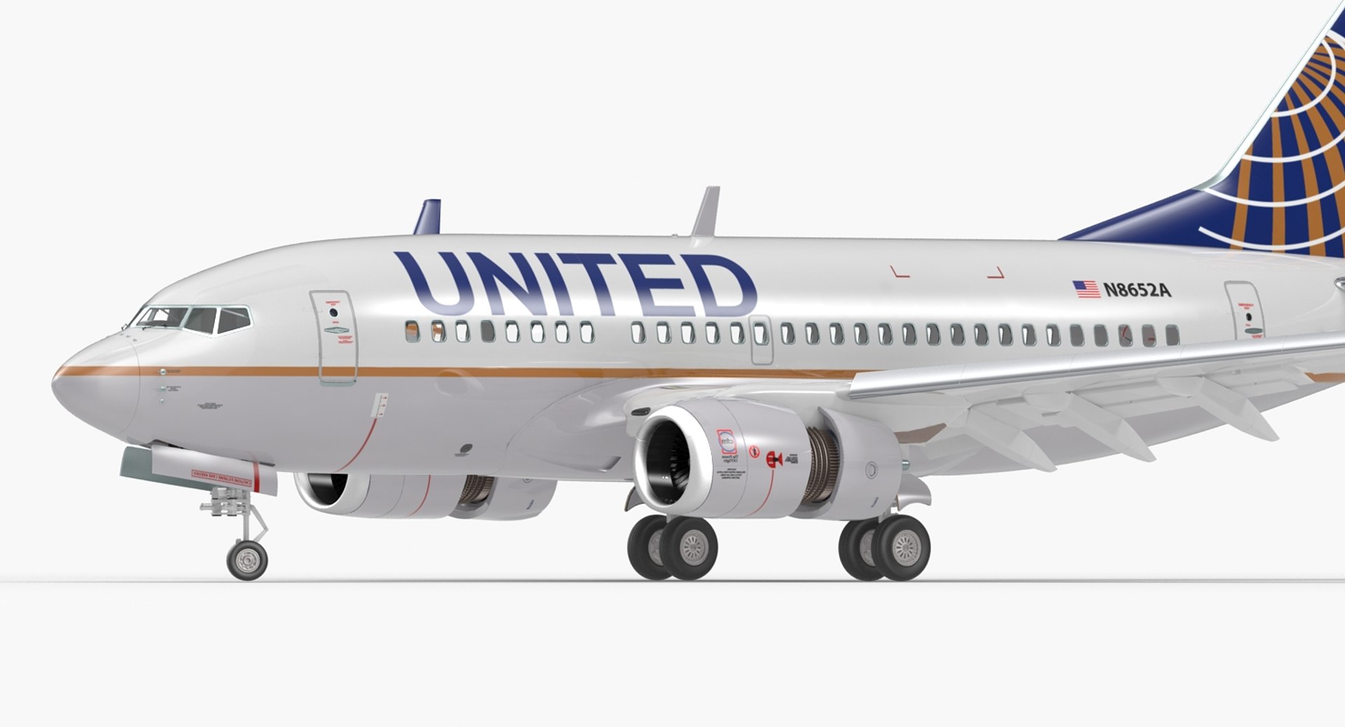 Boeing 737-600 united airlines 3D model - TurboSquid 1154653