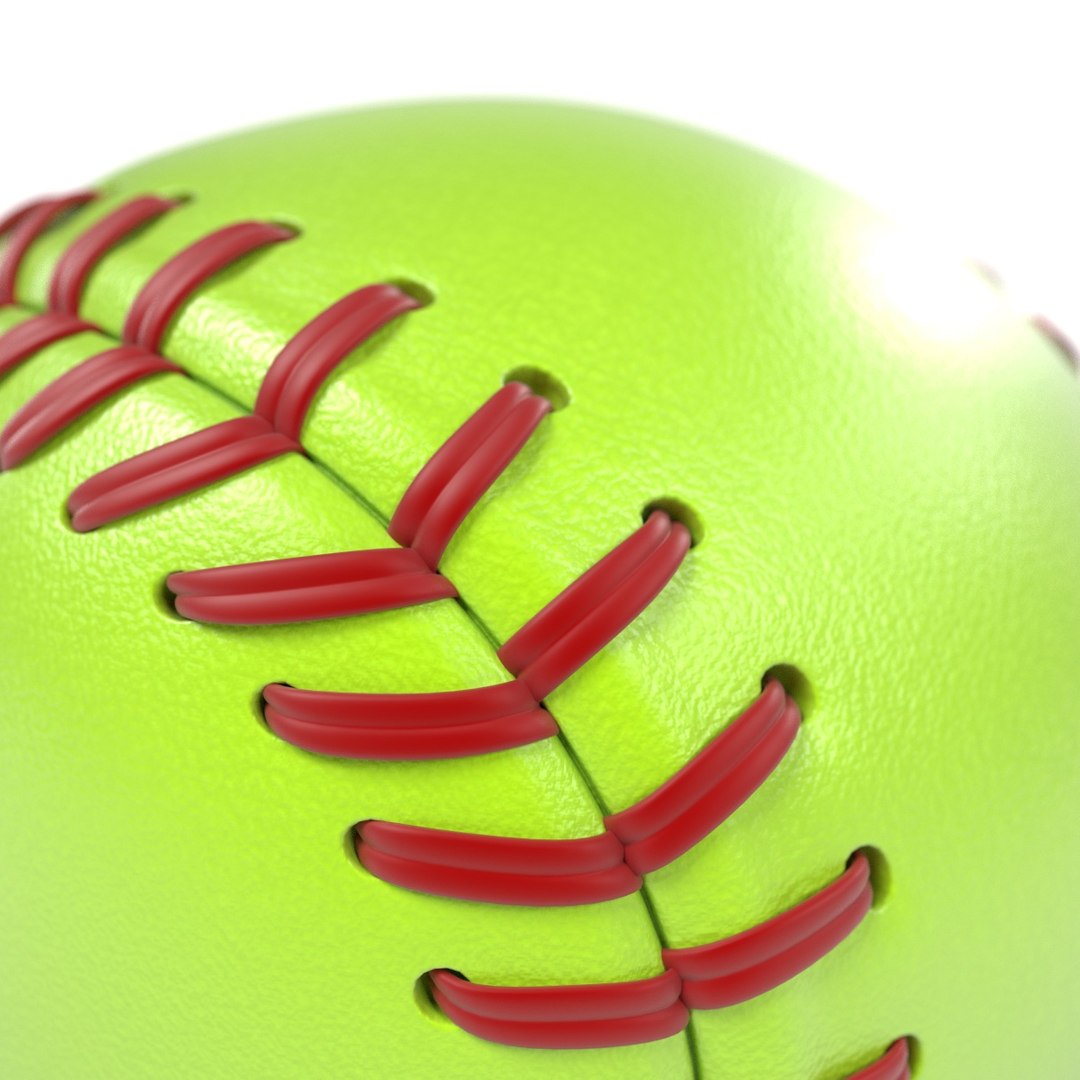 3d Model Ball Soft Softball