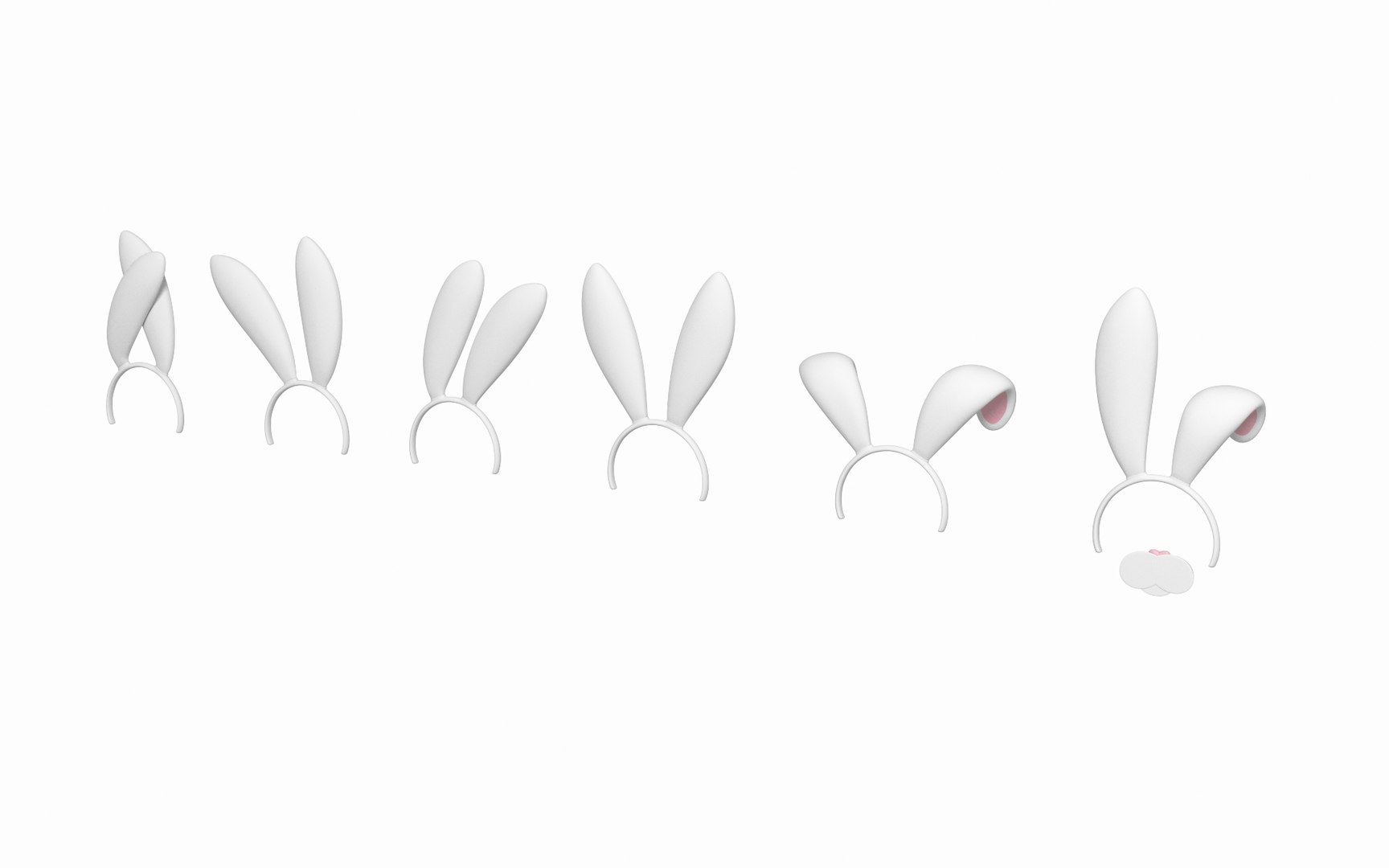 Bunny Ears Set 3D Model - TurboSquid 1886901