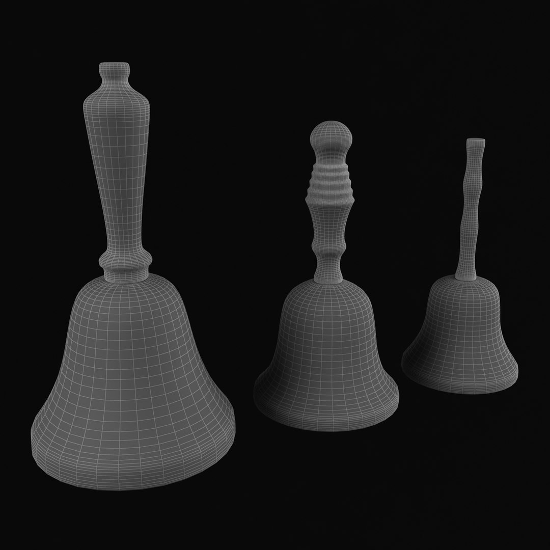 bell handbell hand 3d max