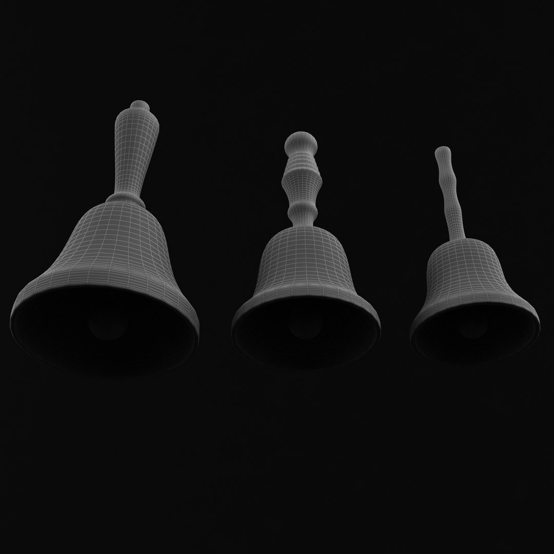 bell handbell hand 3d max