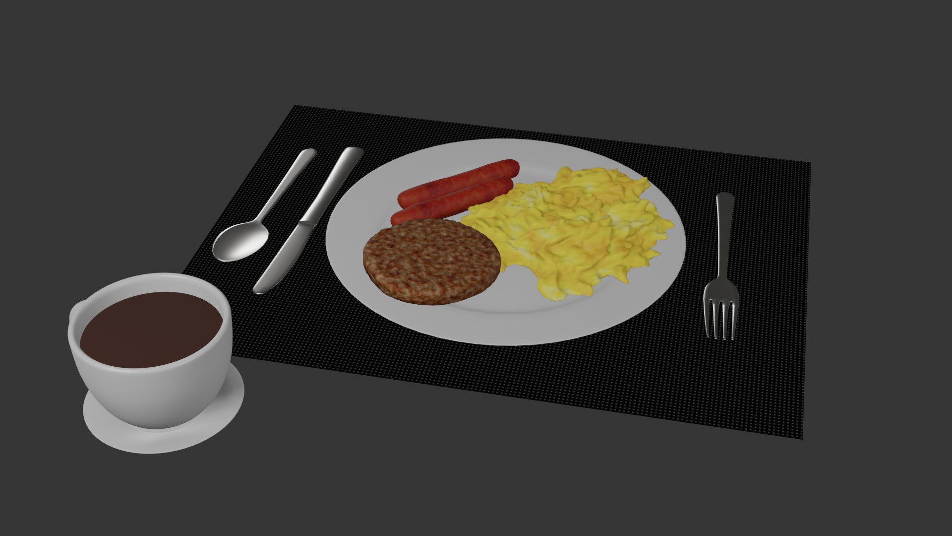 Breakfast Set A Model - TurboSquid 2077385