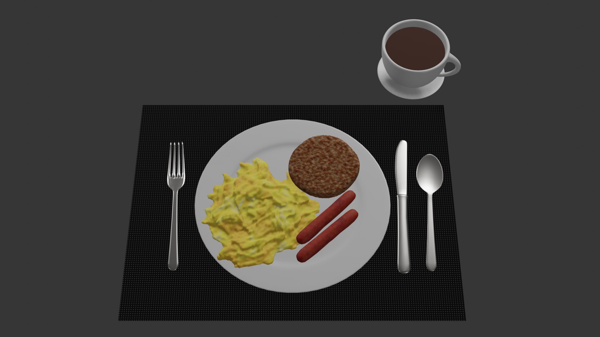 Breakfast Set A Model - TurboSquid 2077385