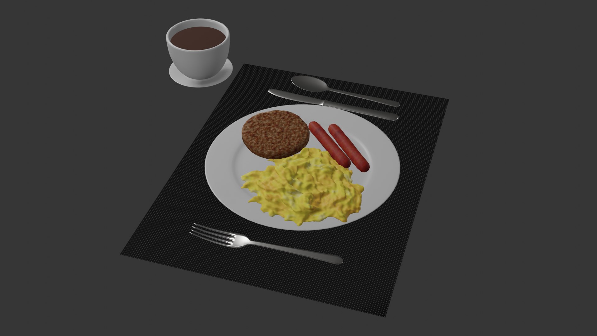 Breakfast Set A Model - TurboSquid 2077385