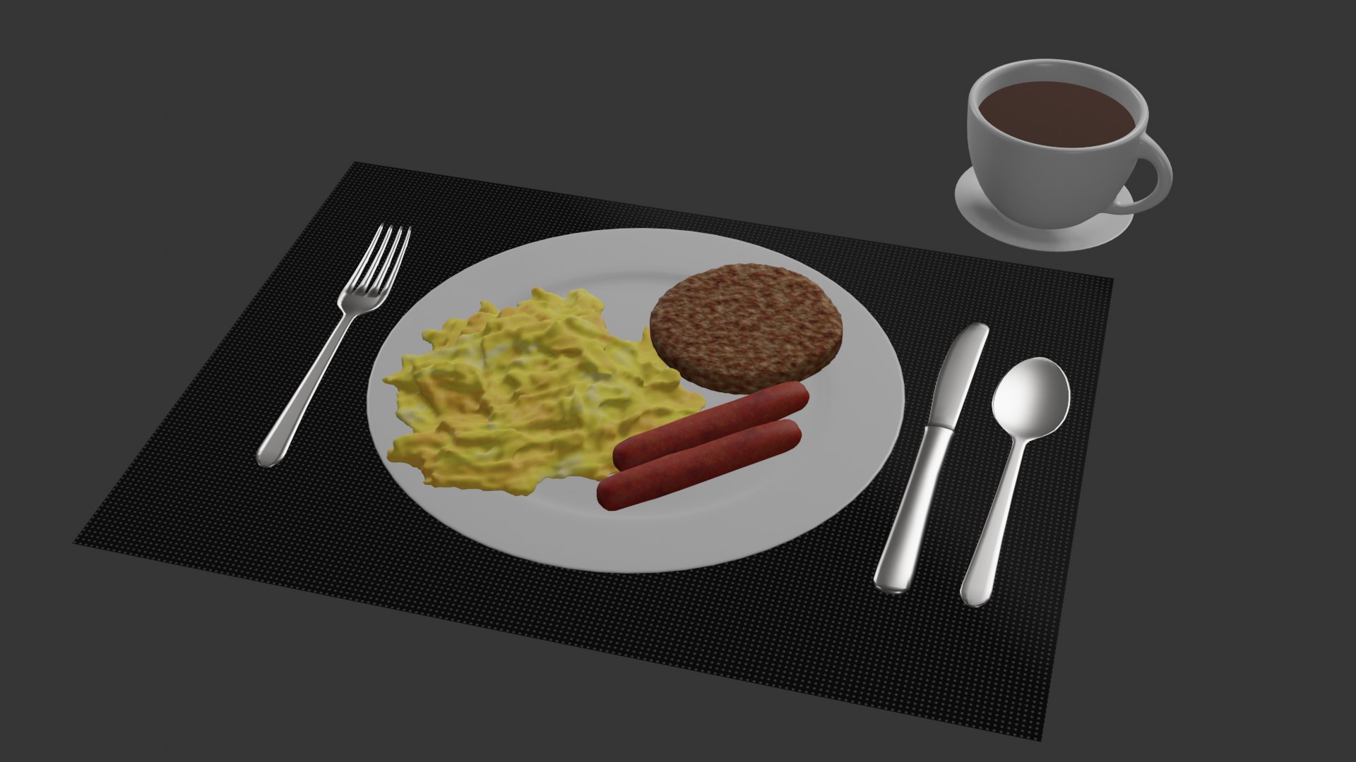 Breakfast Set A Model - TurboSquid 2077385