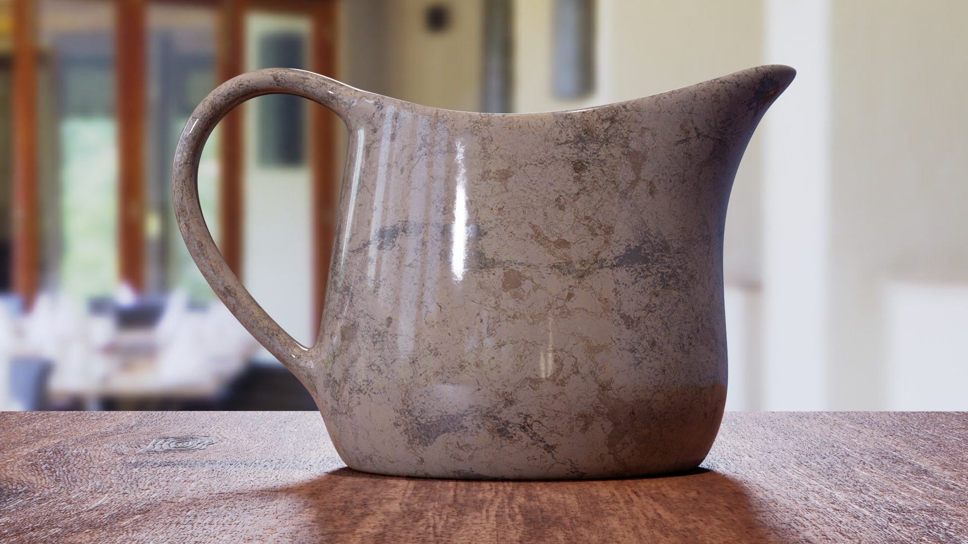 3D Marble Milk Jug - TurboSquid 1557935