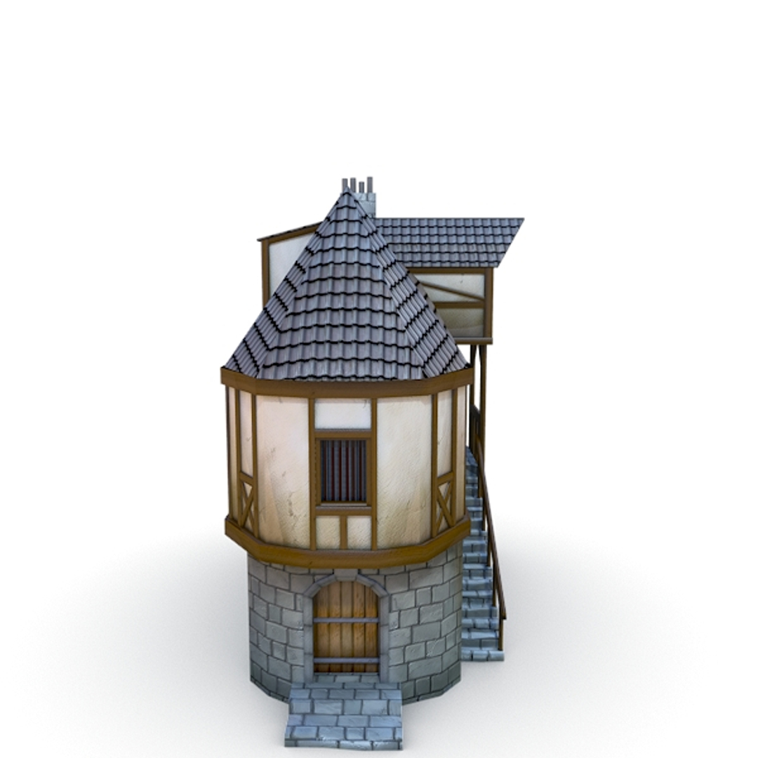 Medieval Village Apothecary Buildings Fbx