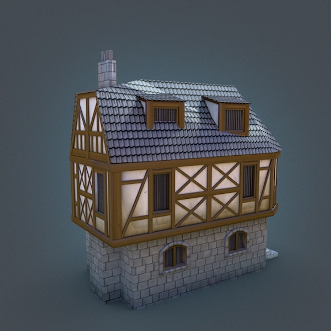 Medieval Village Apothecary Buildings Fbx