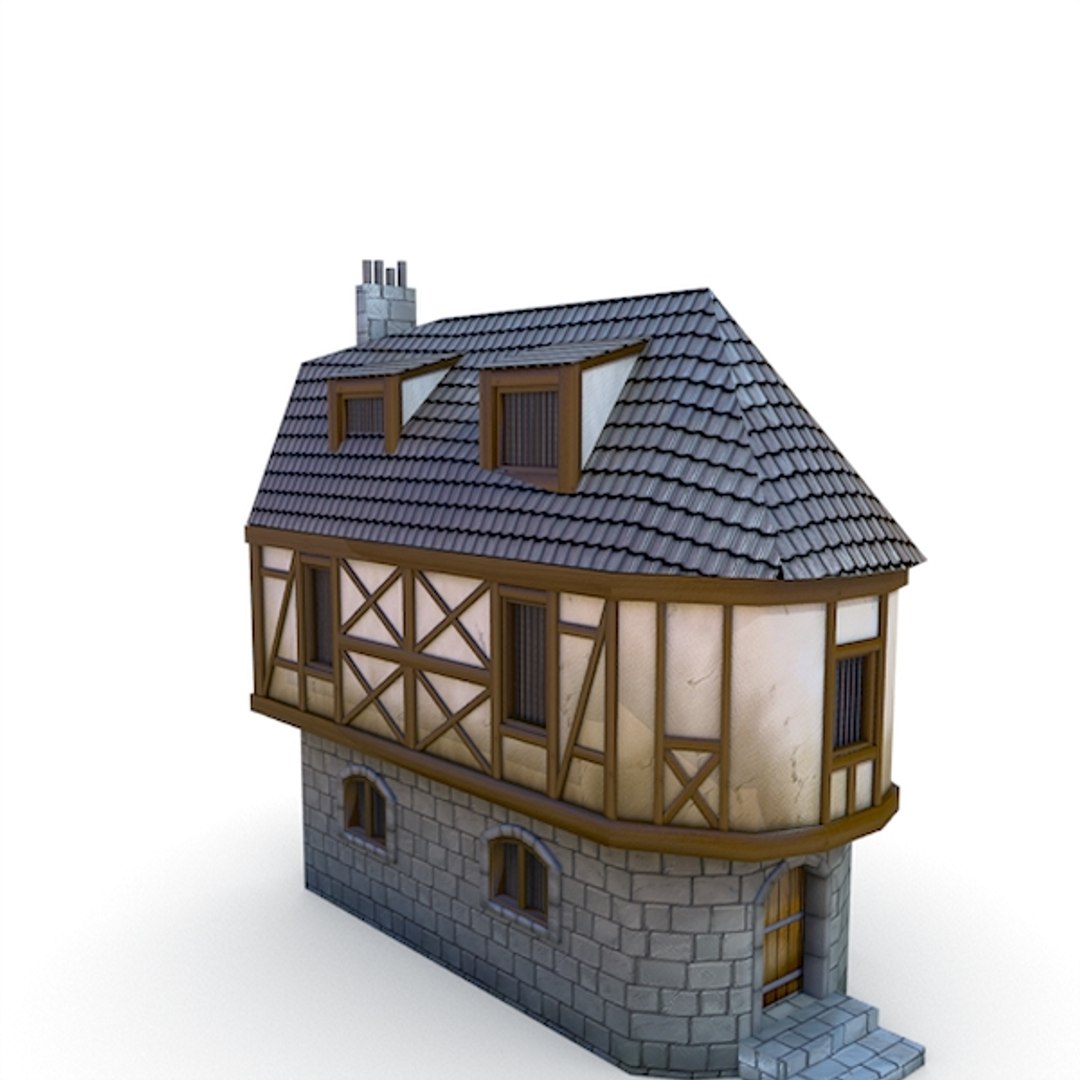 Medieval Village Apothecary Buildings Fbx