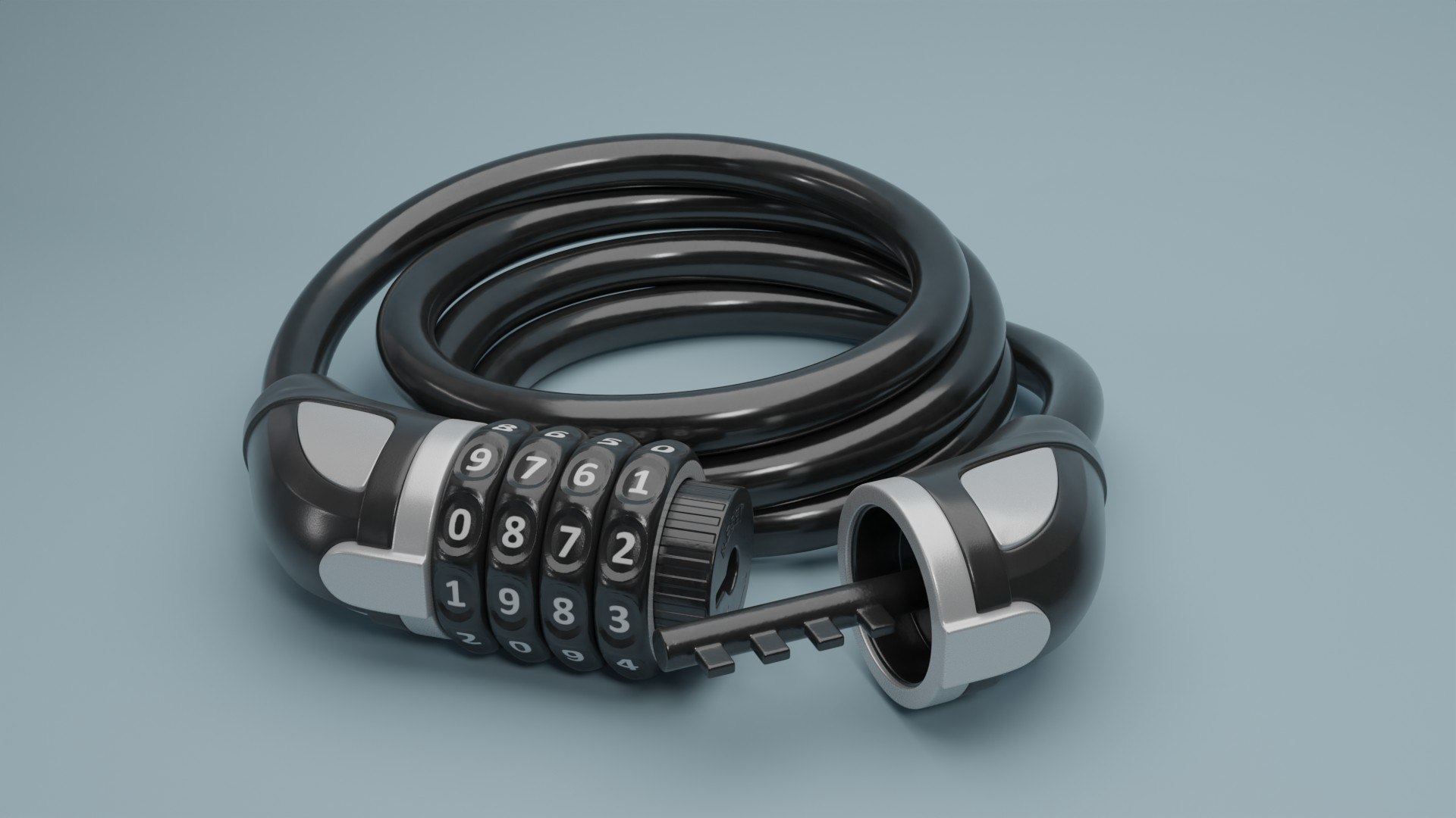 3D Model Bicycle Lock - TurboSquid 2184360