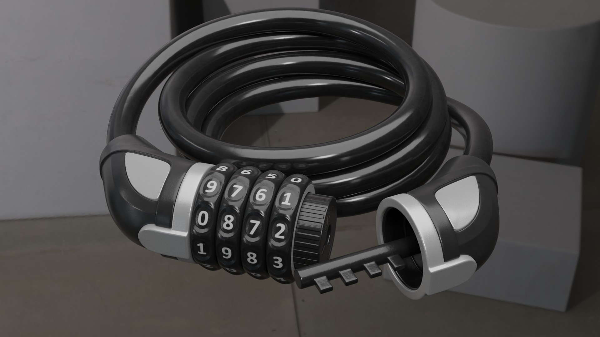 3D Model Bicycle Lock - TurboSquid 2184360