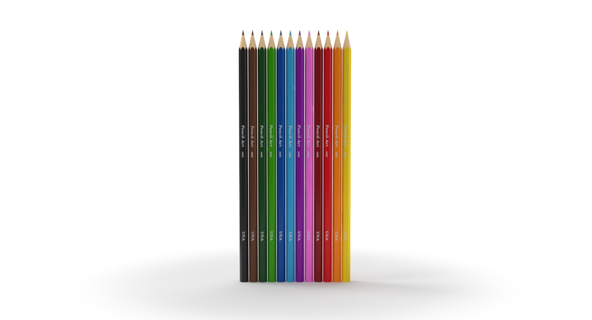 3D Colored Pencils Model - TurboSquid 1414897