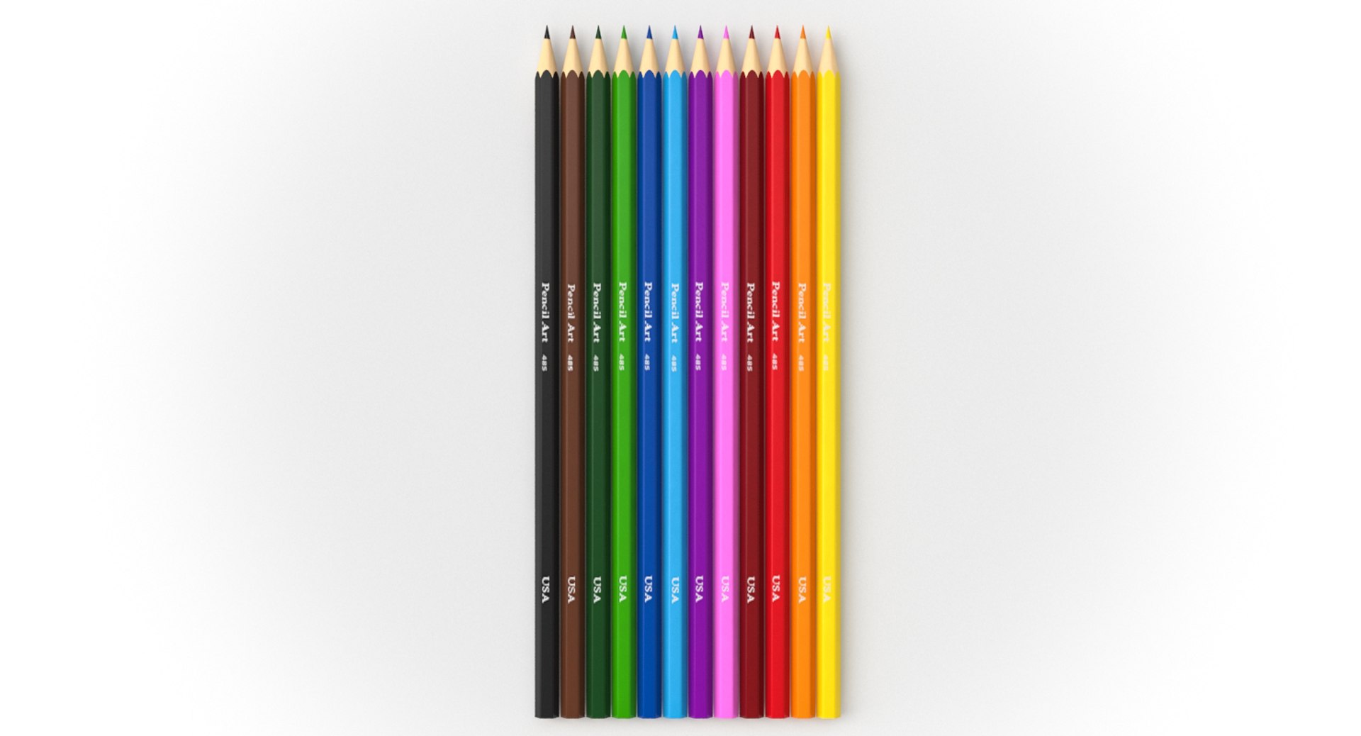 3D Colored Pencils Model - TurboSquid 1414897