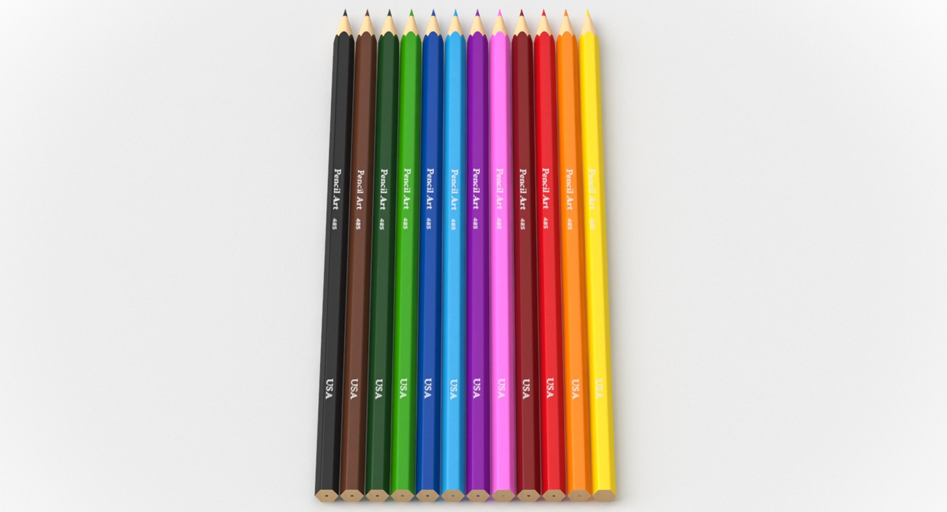 3D Colored Pencils Model - TurboSquid 1414897