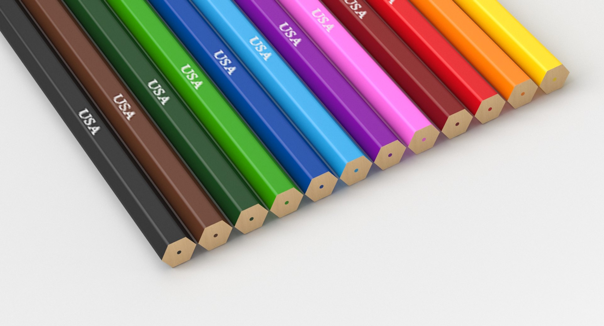 3D Colored Pencils Model - TurboSquid 1414897