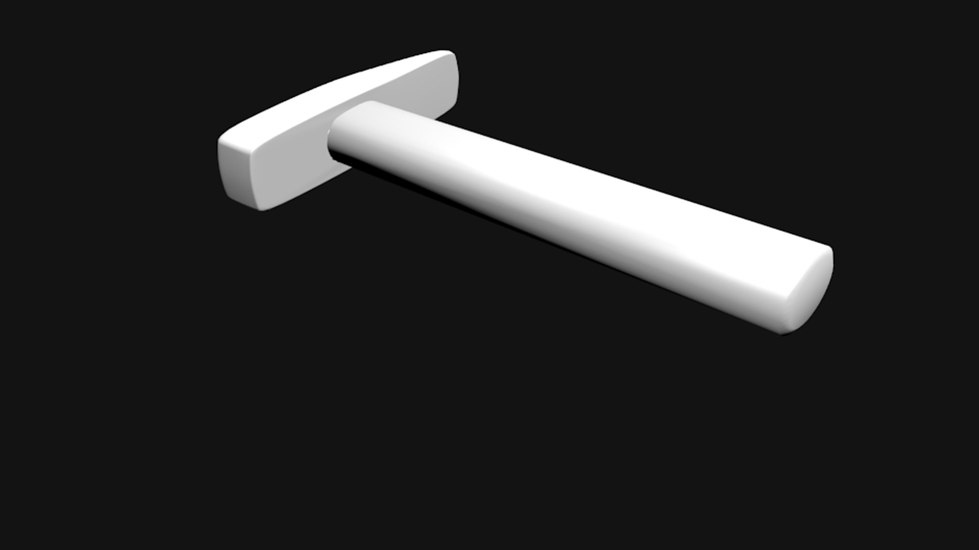 3d model of simple hammer