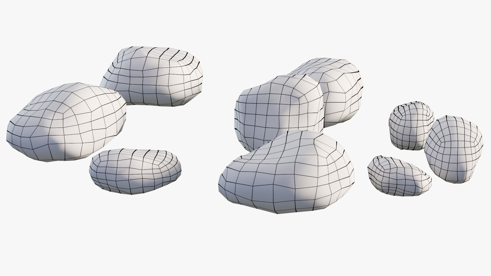 3D 10 Rocks Stones Pack Model - TurboSquid 1919290