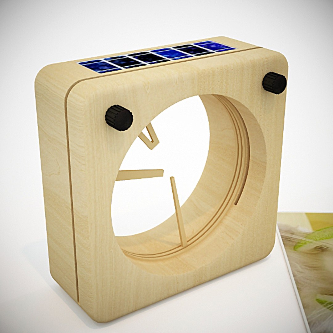 3d Clock Circles Model