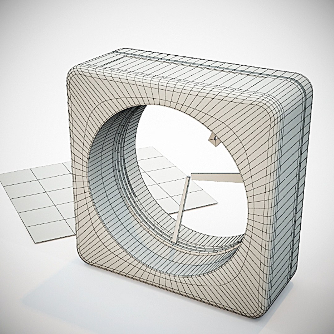 3d Clock Circles Model