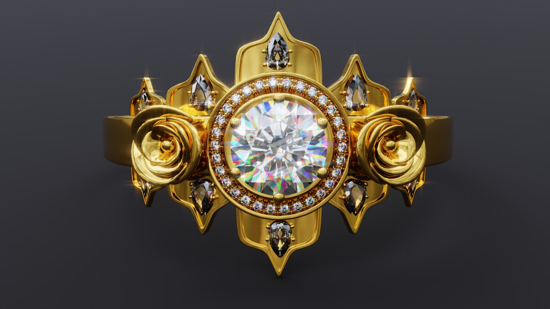 3D Gold Ring - TurboSquid 2328217