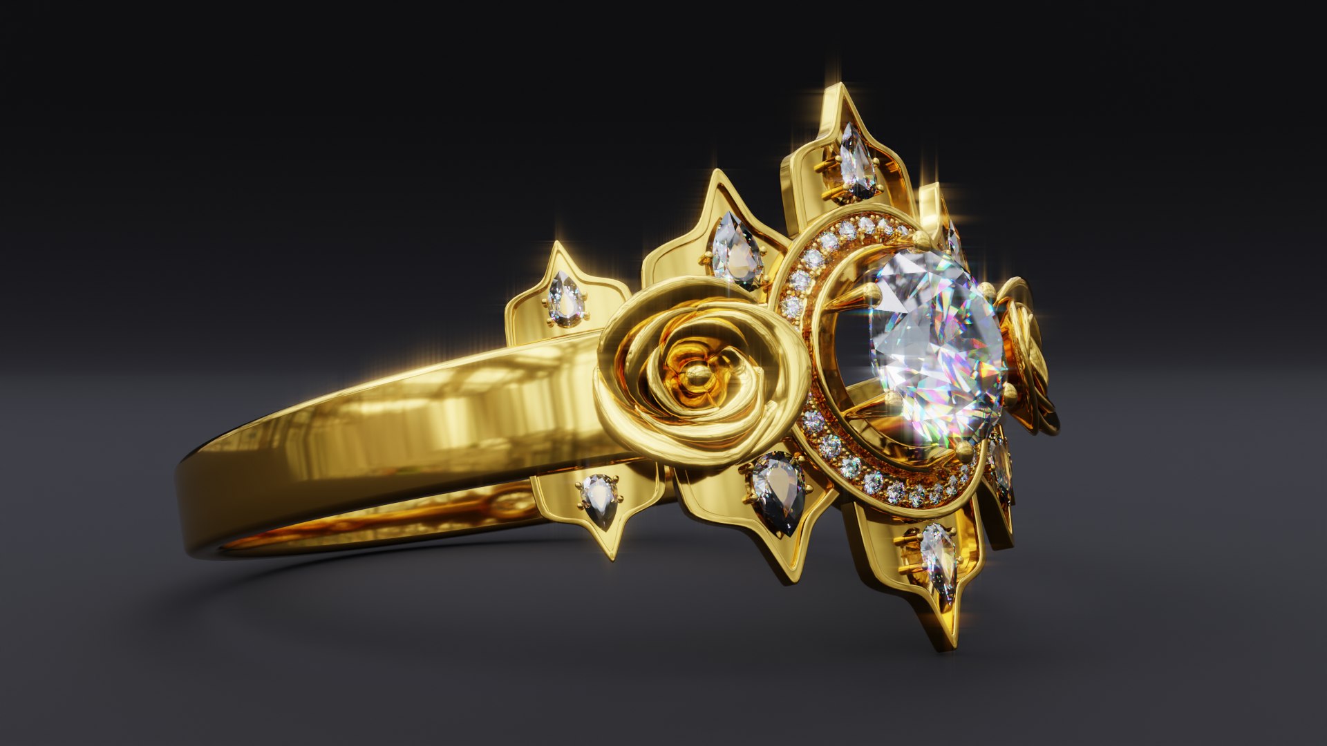 3D Gold Ring - TurboSquid 2328217