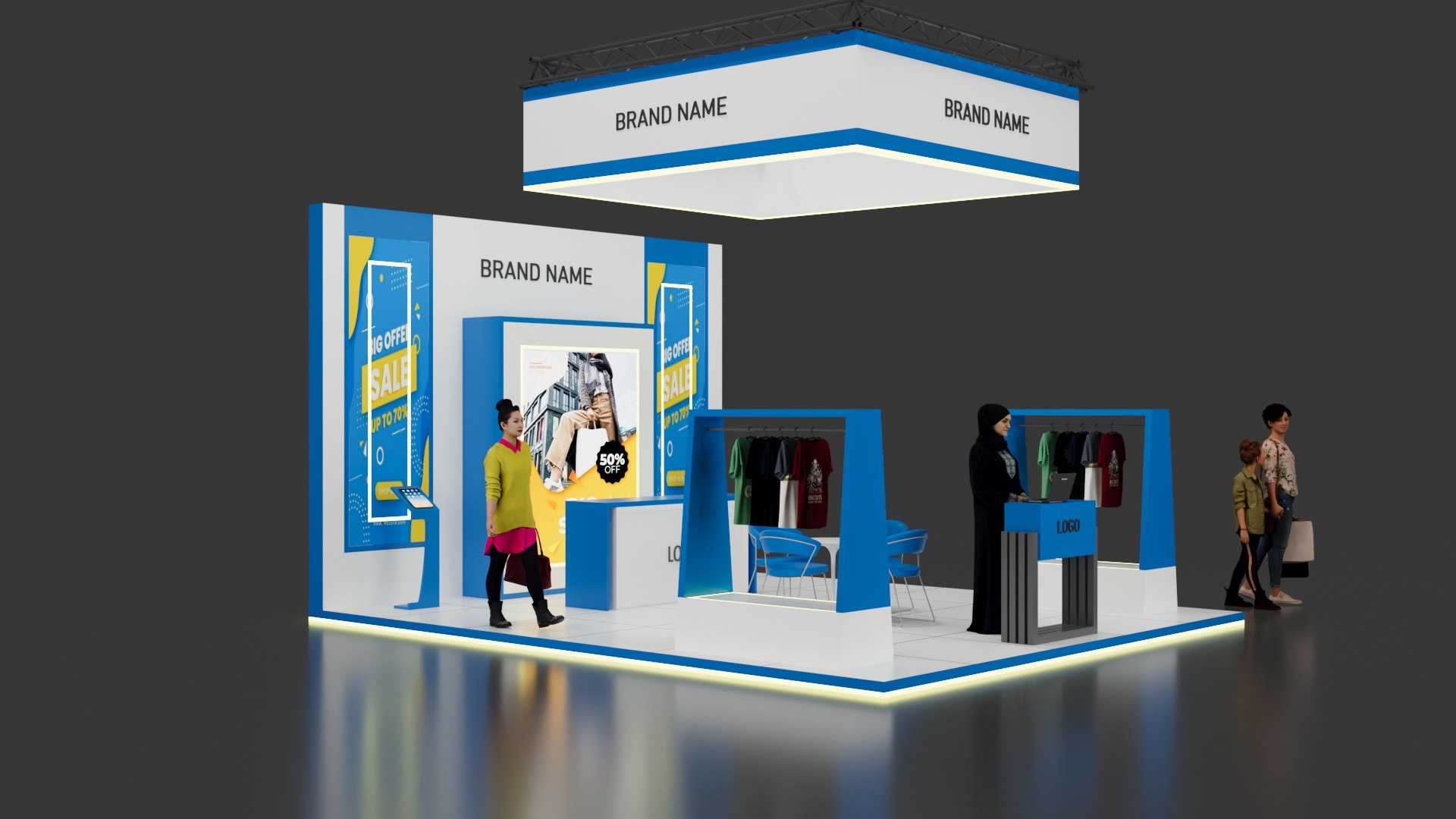 Mall Booth 3D Model - TurboSquid 2318925