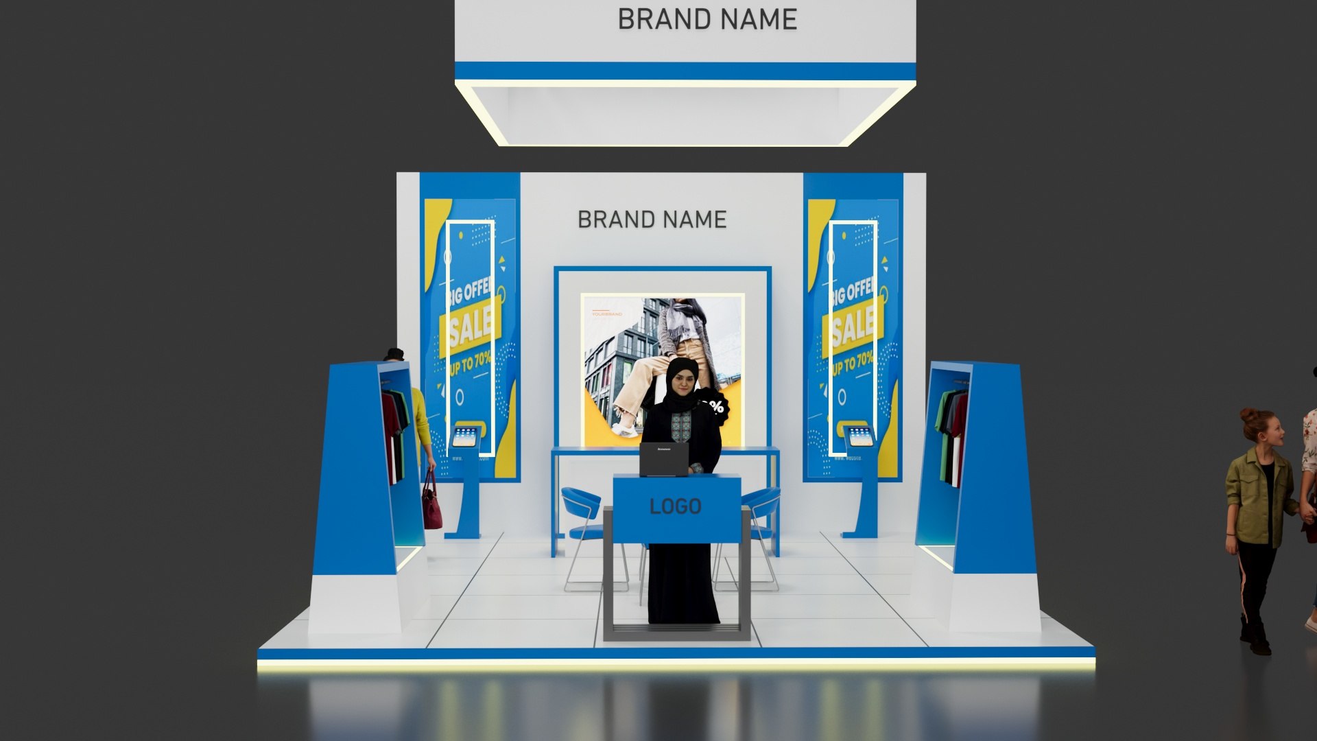 Mall Booth 3D Model - TurboSquid 2318925