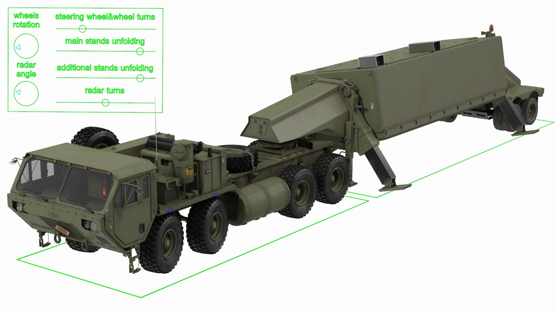 Tractor tpy2 radar rigged model - TurboSquid 1623175