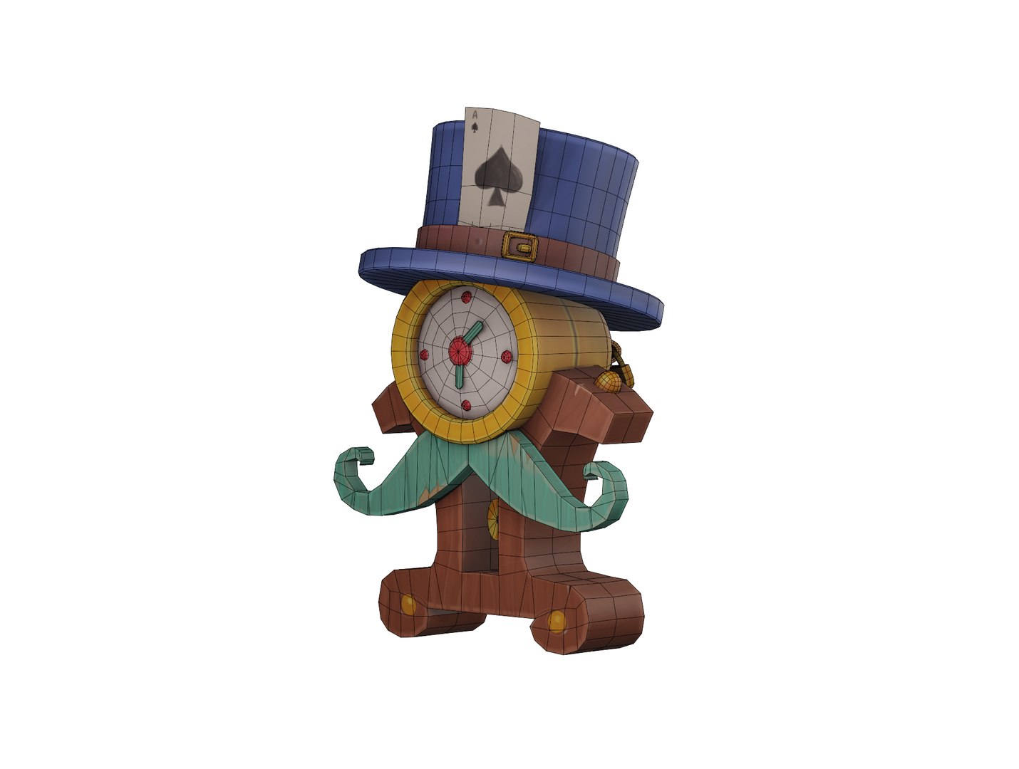 Stylized Magicians Clock Low-poly 3D Model 3D Model - TurboSquid 1772719