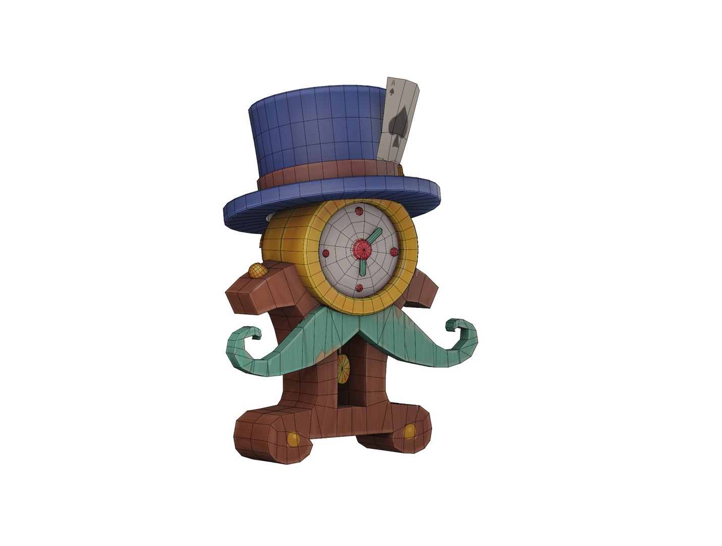 Stylized Magicians Clock Low-poly 3D Model 3D Model - TurboSquid 1772719