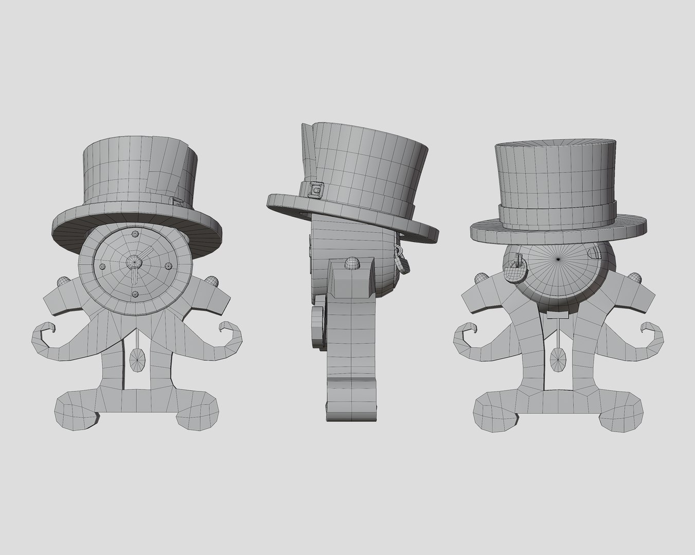 Stylized Magicians Clock Low-poly 3D Model 3D Model - TurboSquid 1772719