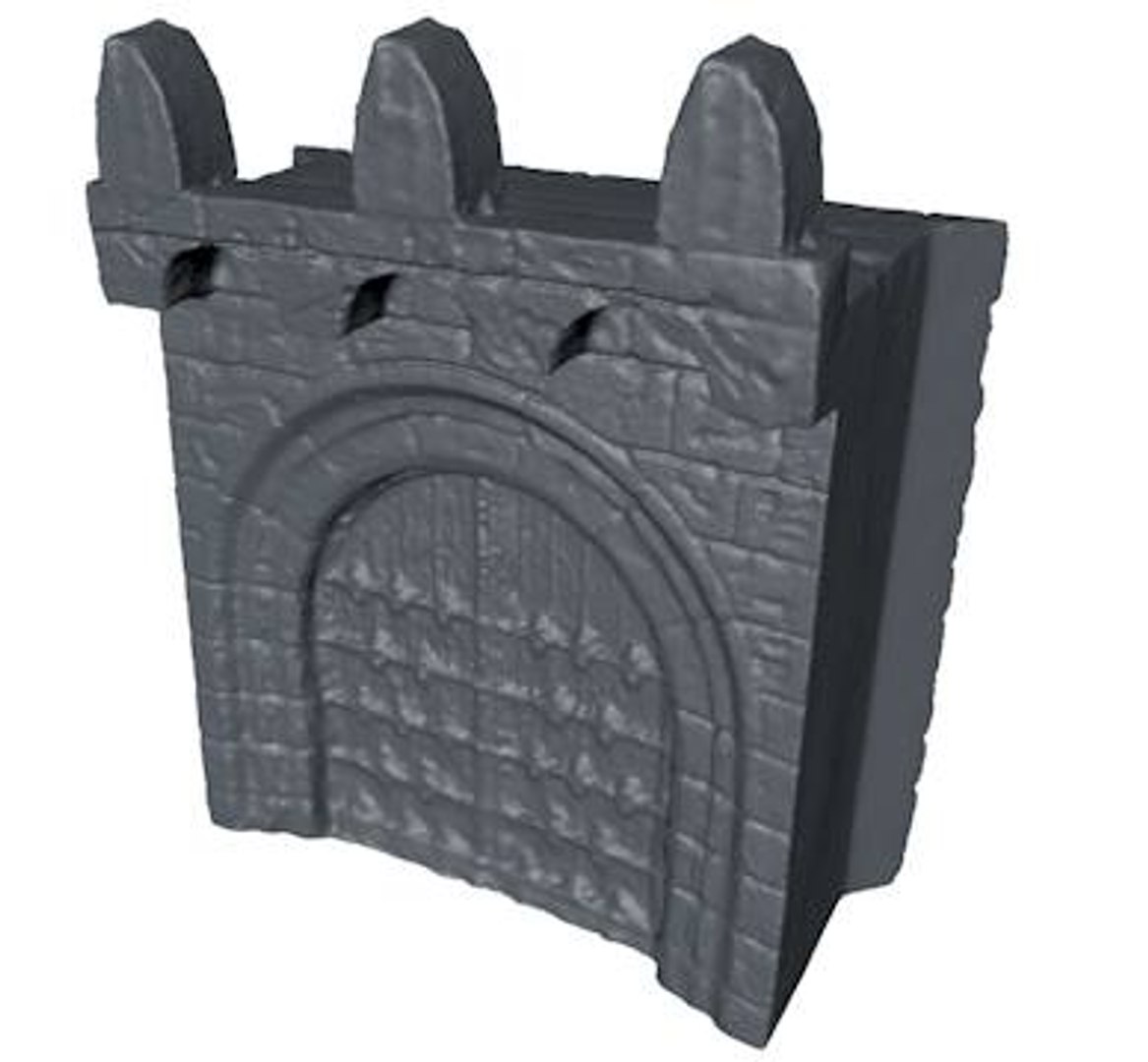 3d Castle Gate Model