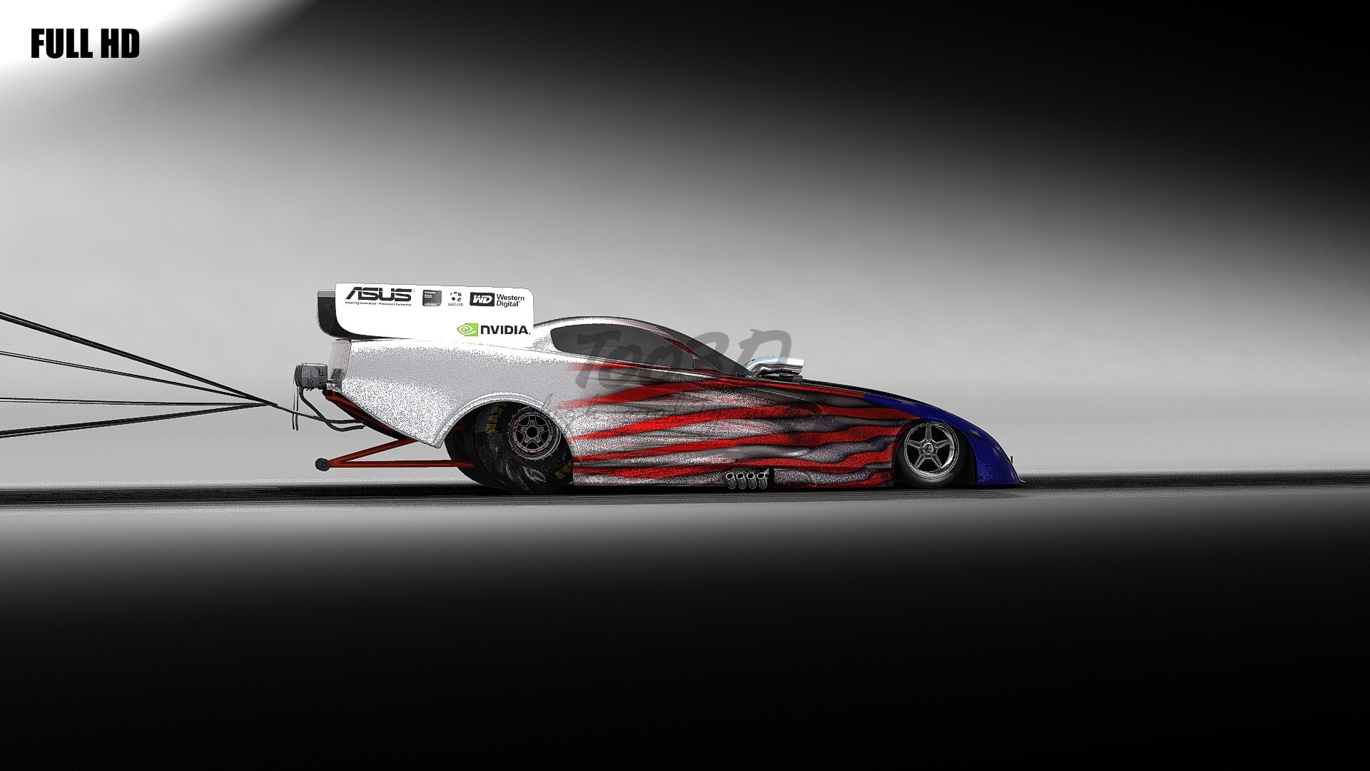 3d Model Of T Funny Car