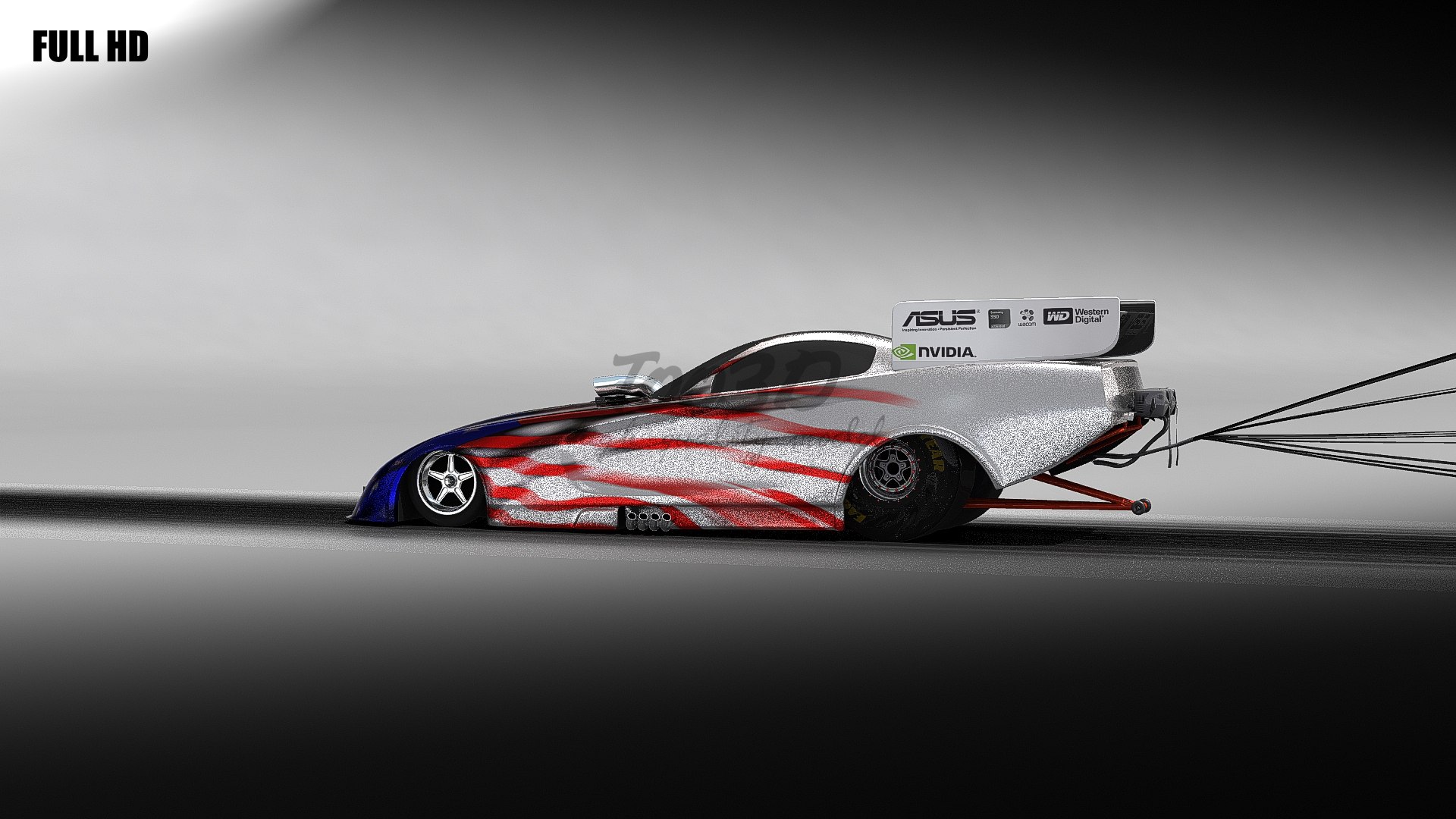 3d Model Of T Funny Car