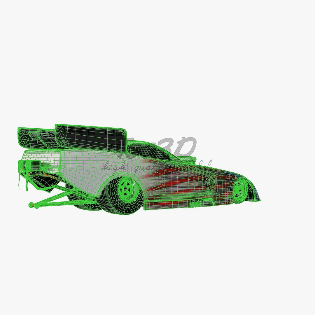 3d Model Of T Funny Car
