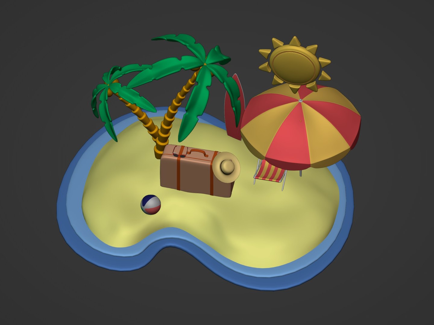 3D Summer Pack - TurboSquid 1856812