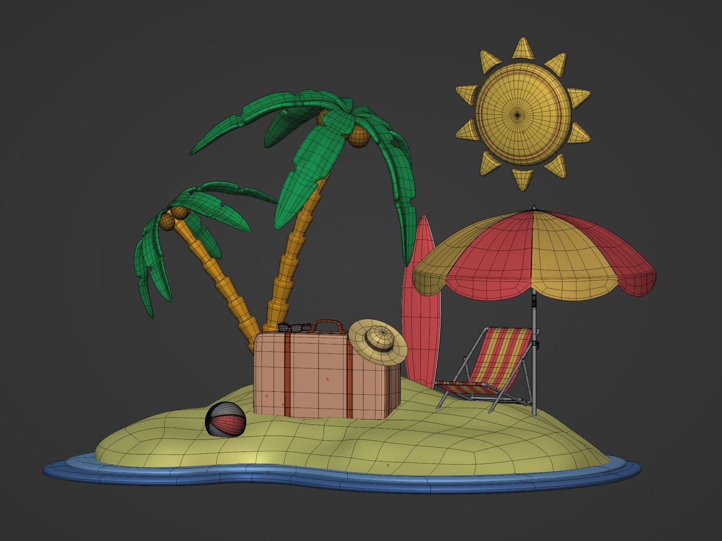3D Summer Pack - TurboSquid 1856812