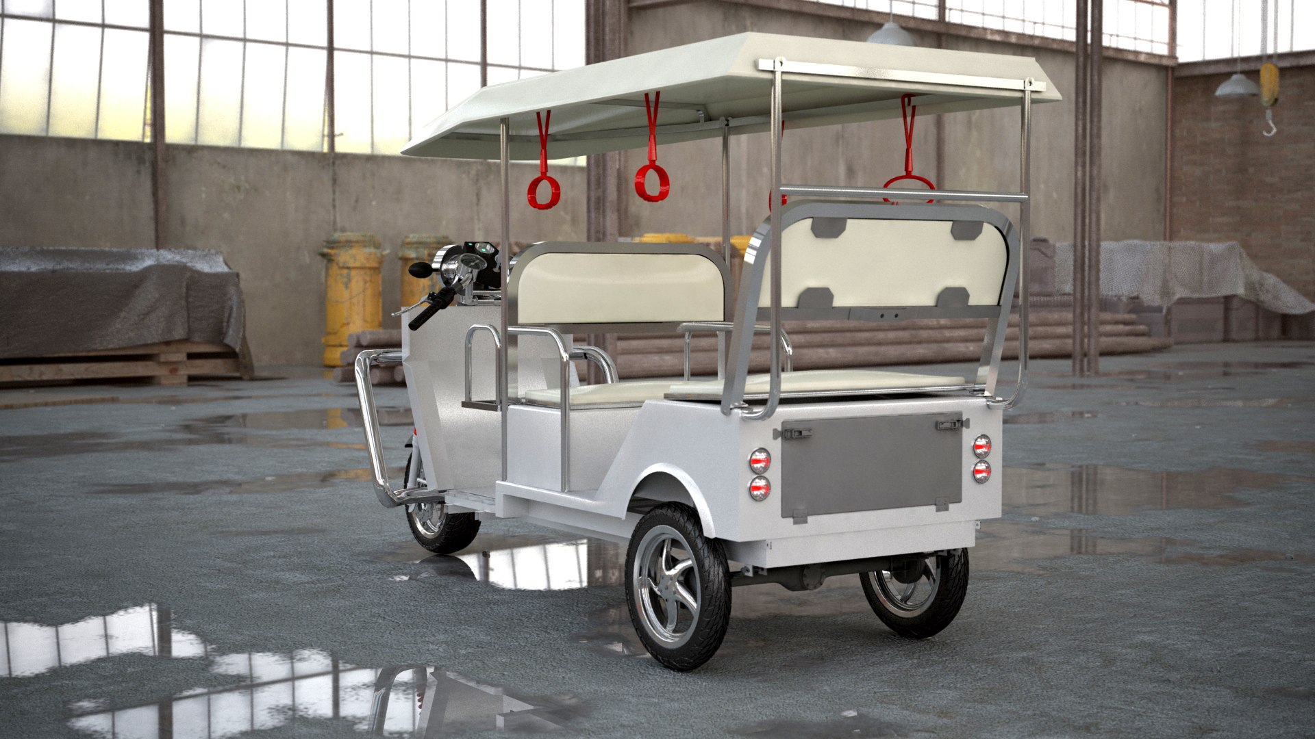 Electronic Rickshaw Auto Vehicles 3D - TurboSquid 1284433