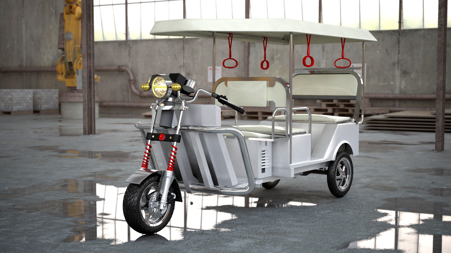 Electronic Rickshaw Auto Vehicles 3D - TurboSquid 1284433