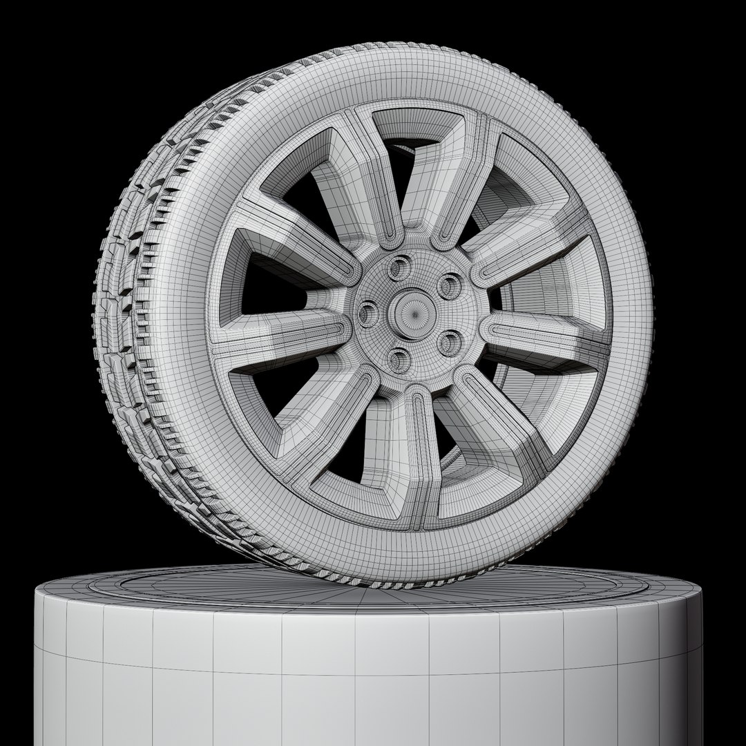 3D Realistic Car Wheel 3D Model - 4K Textures - TurboSquid 2338387