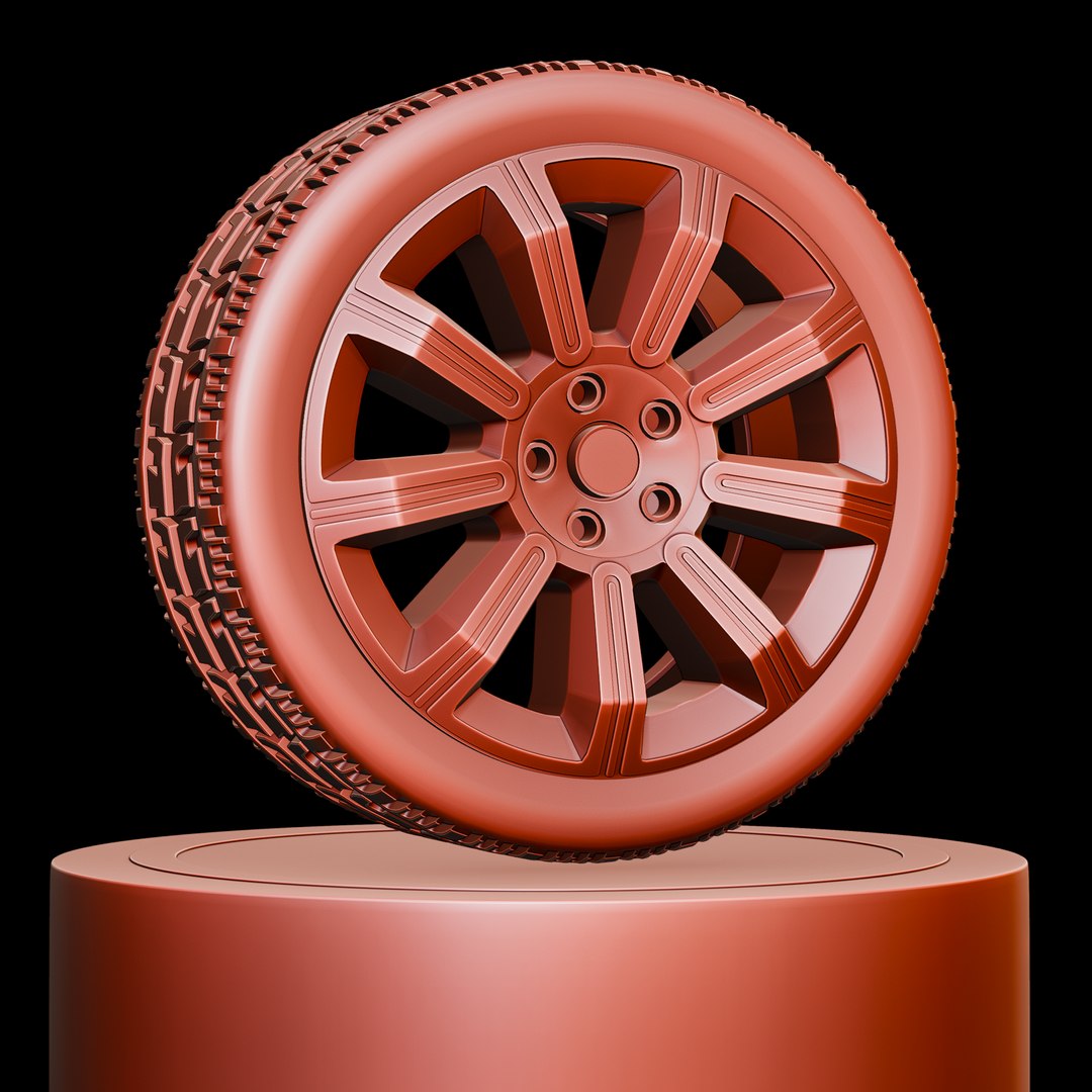 3D Realistic Car Wheel 3D Model - 4K Textures - TurboSquid 2338387