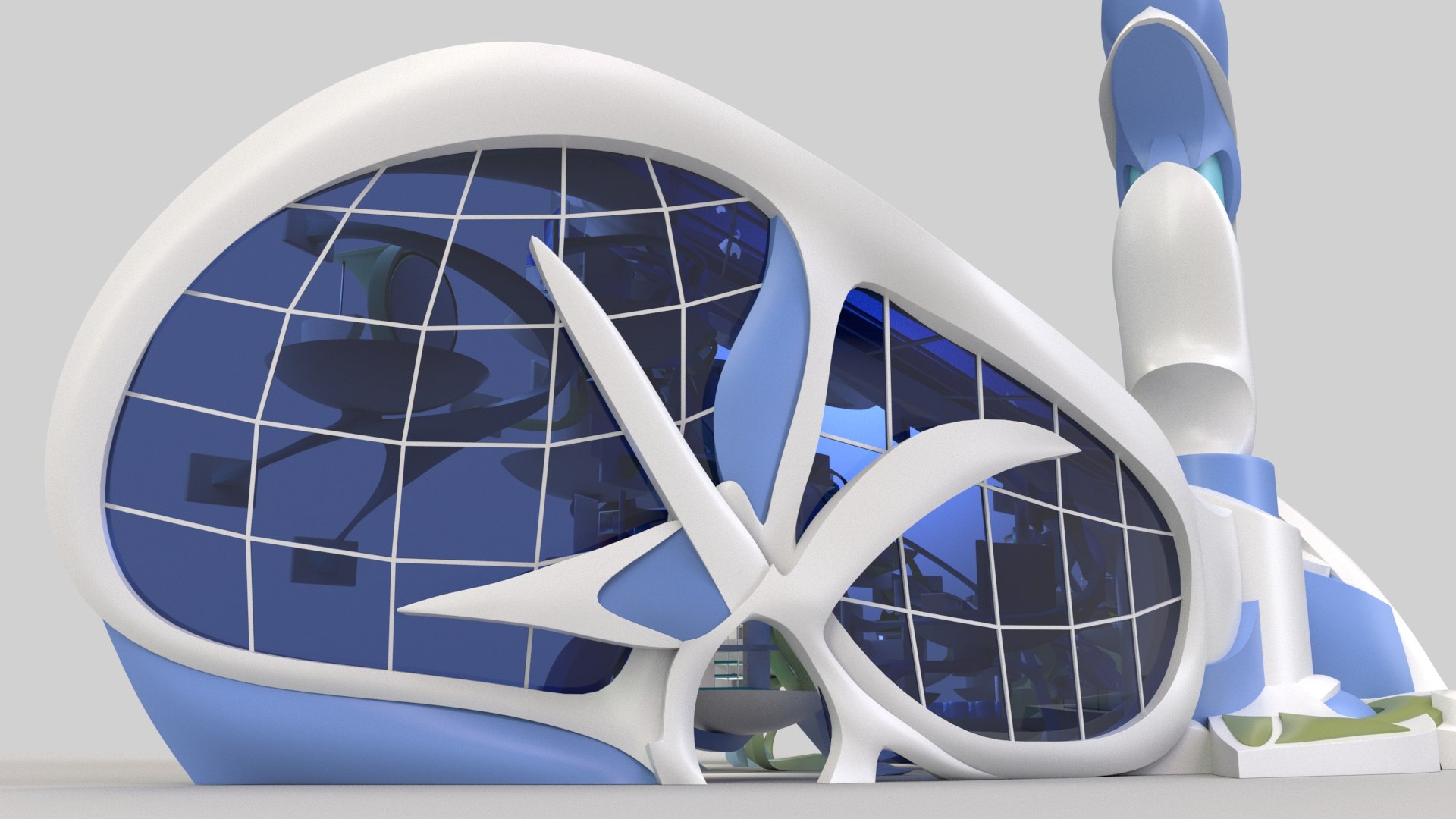 3D Metaverse Exhibition Building X7 Concept - TurboSquid 2060263