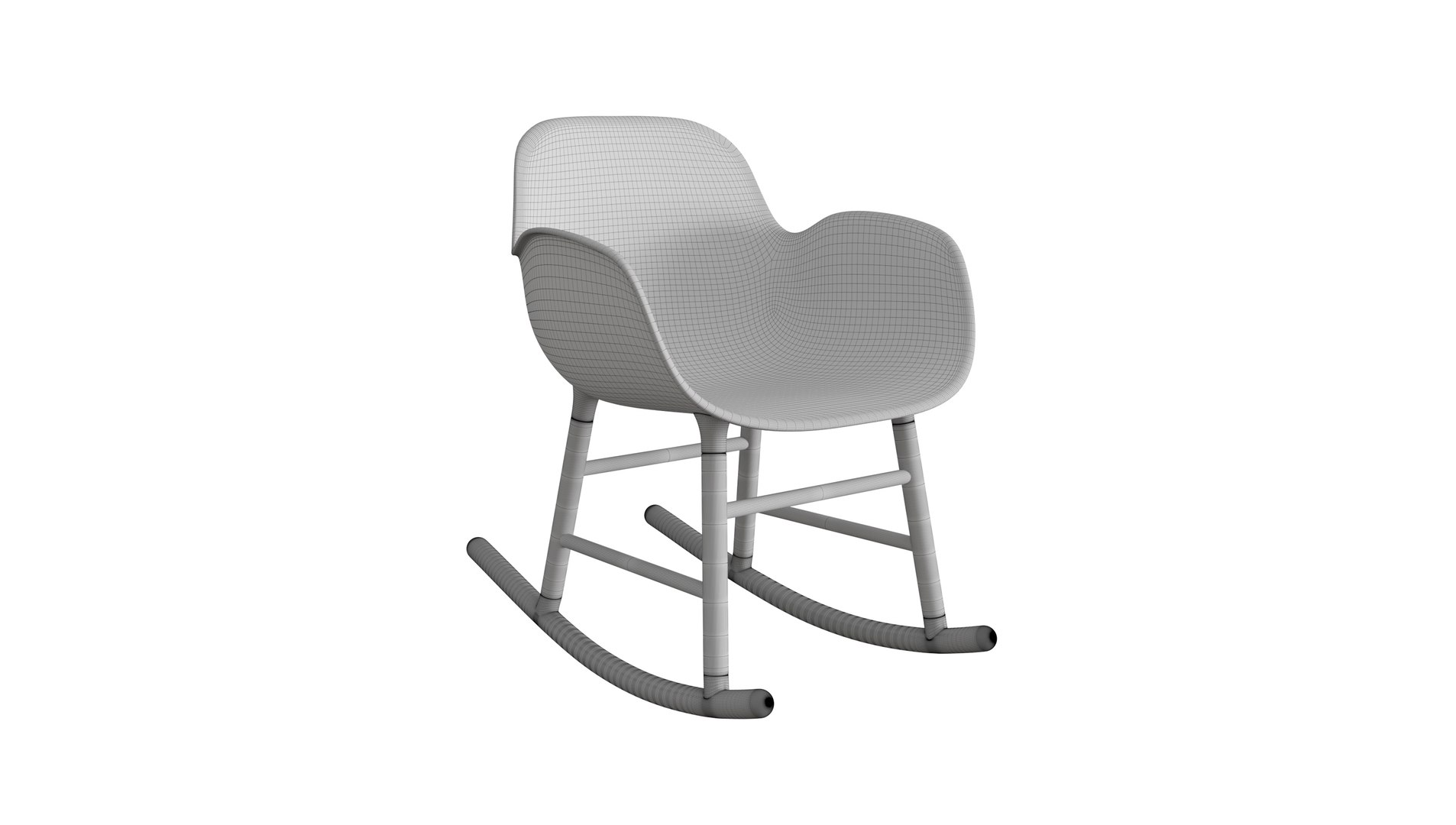 3D Form Rocking Armchair - TurboSquid 1944118