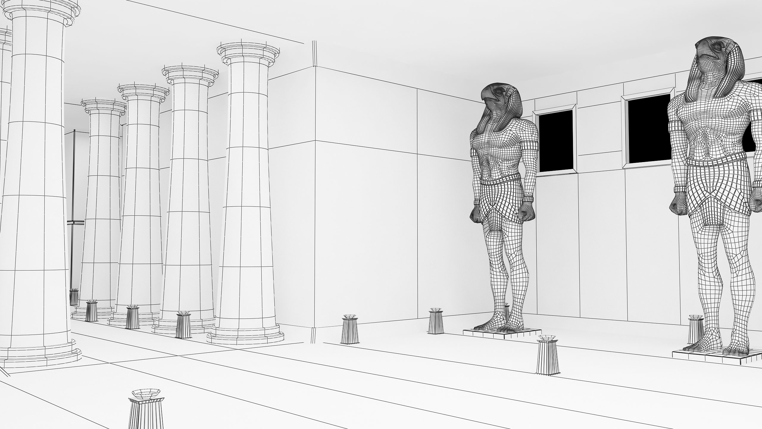 Ägyptischer Abu-Simbel-Tempel - Innenraum 3D-Modell - TurboSquid 1845765