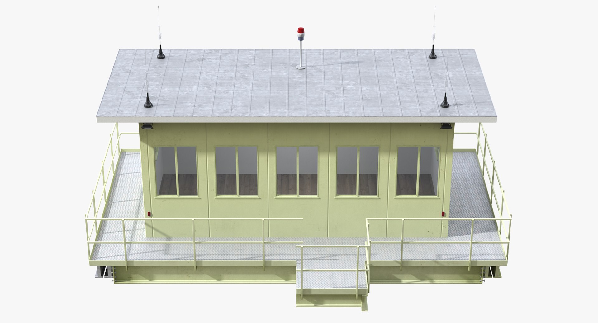 3D watchman cabin model - TurboSquid 1423750