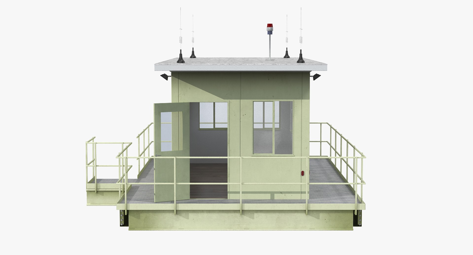 3D watchman cabin model - TurboSquid 1423750