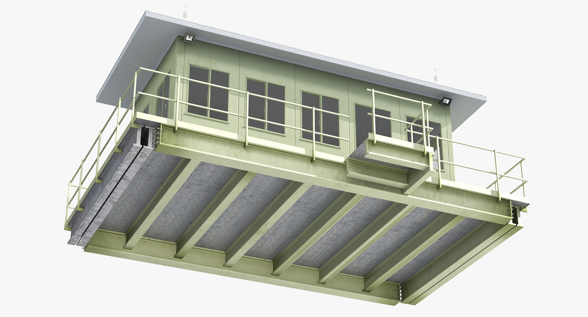 3D watchman cabin model - TurboSquid 1423750