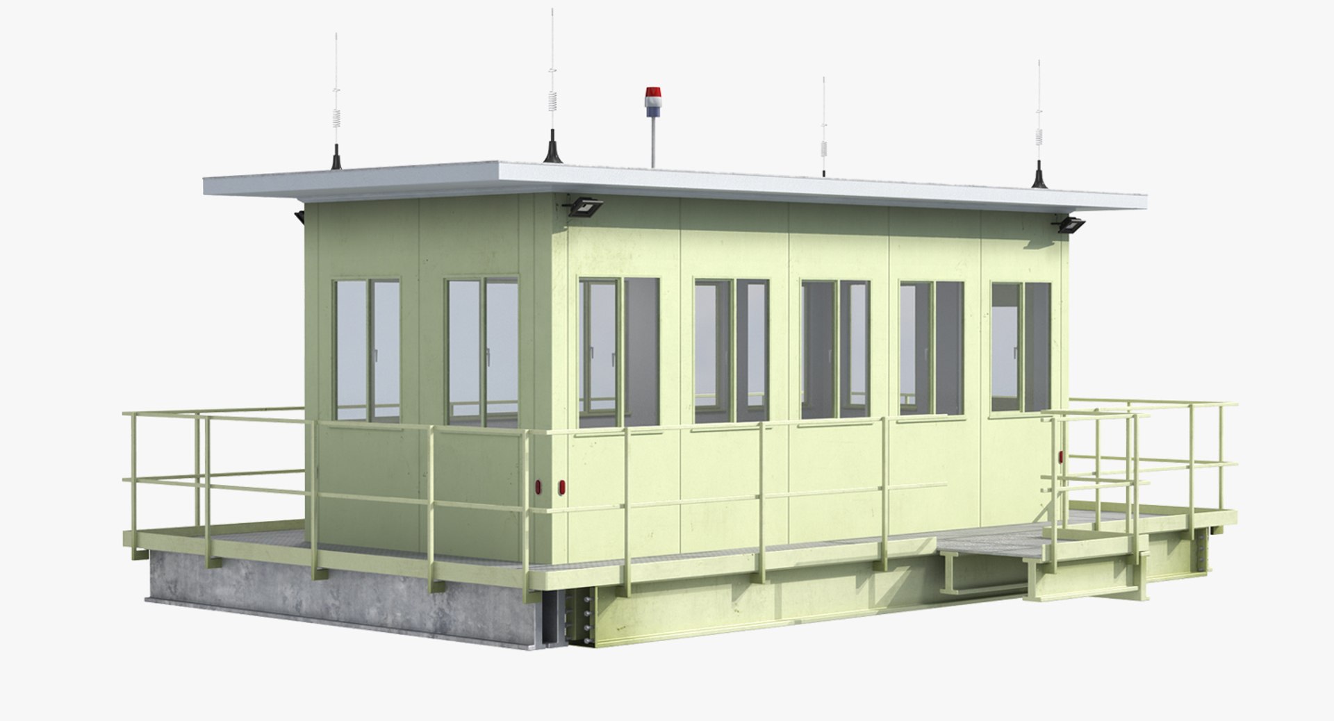 3D watchman cabin model - TurboSquid 1423750