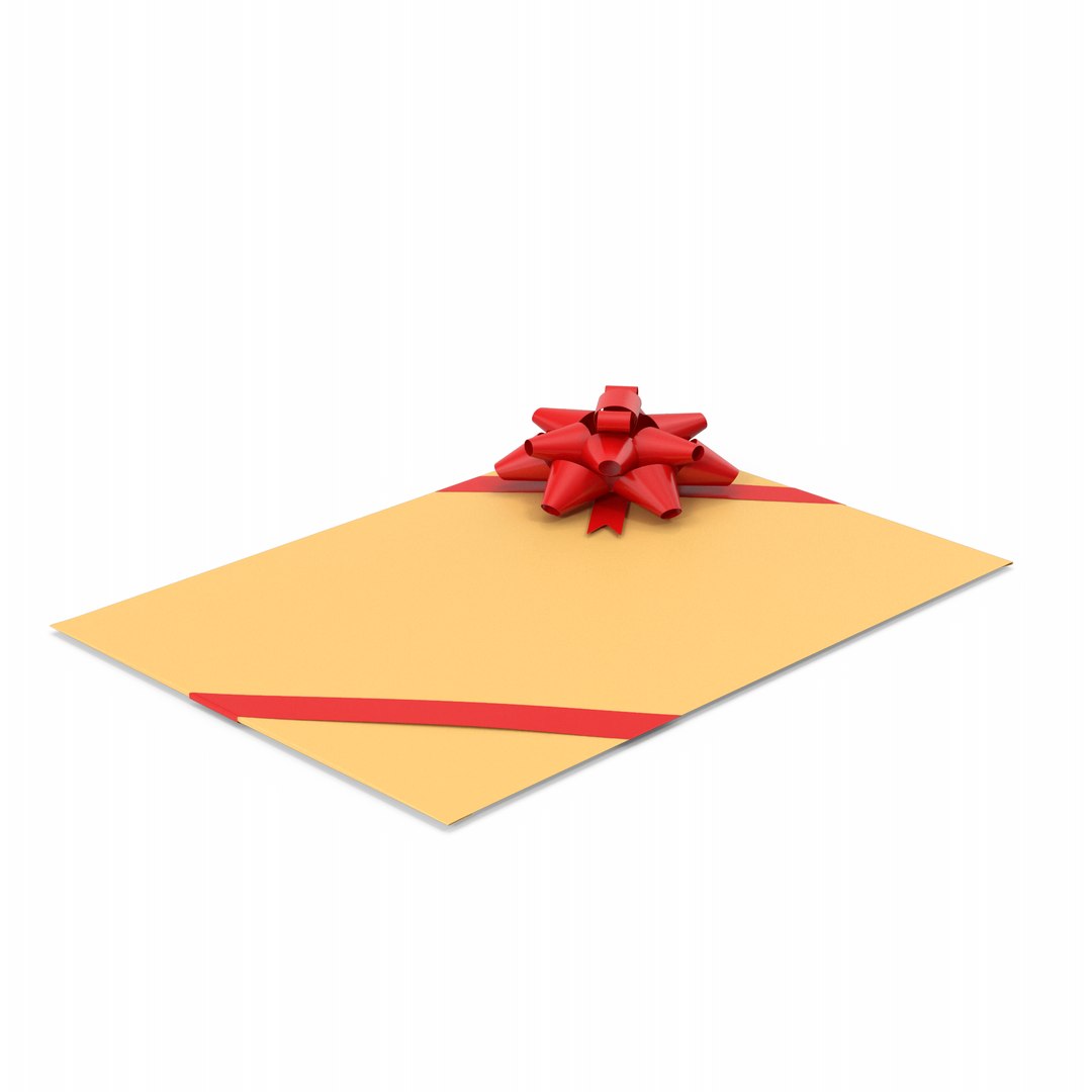 Gift Envelope 3D - TurboSquid 2328739